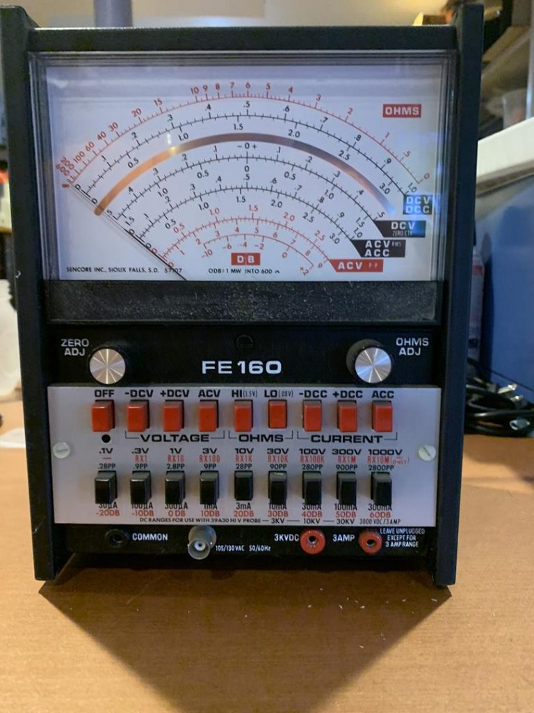 Vintage 1973 Sencore FE160 Field Effect Meter - Webcommand.net